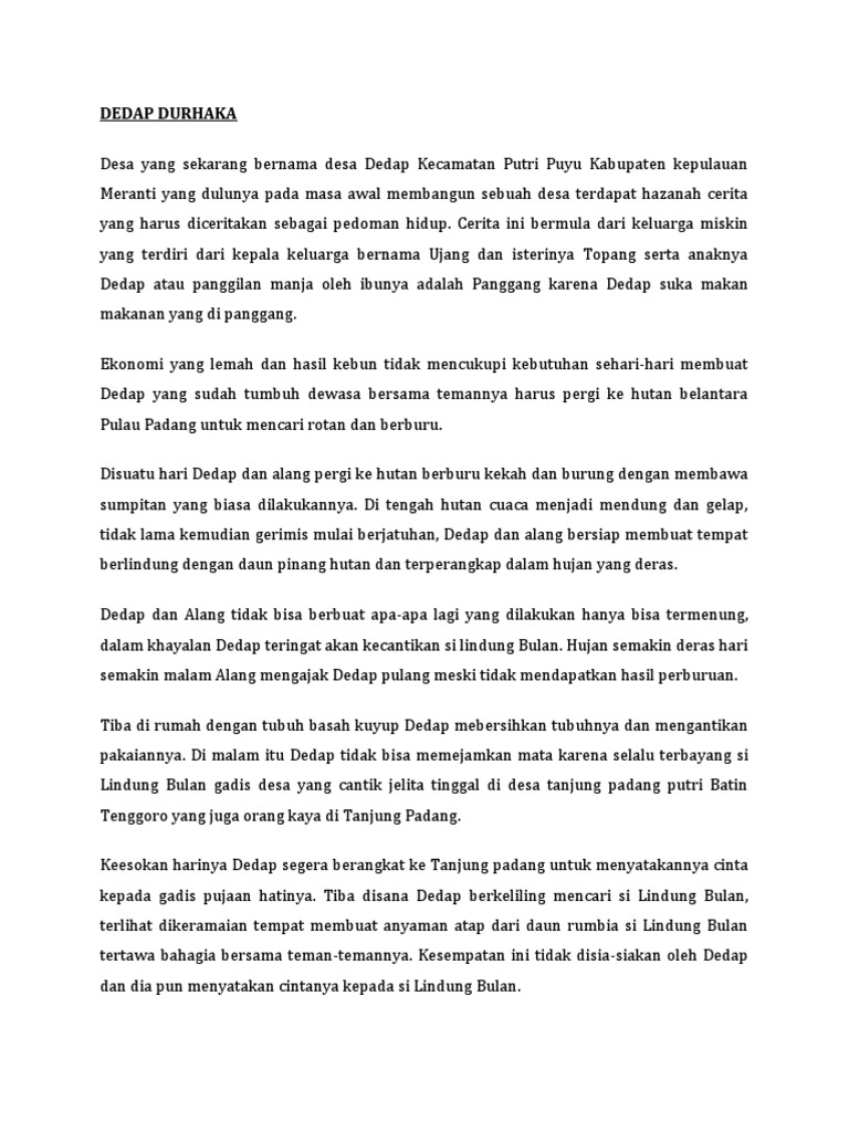 Dedap Durhaka | PDF