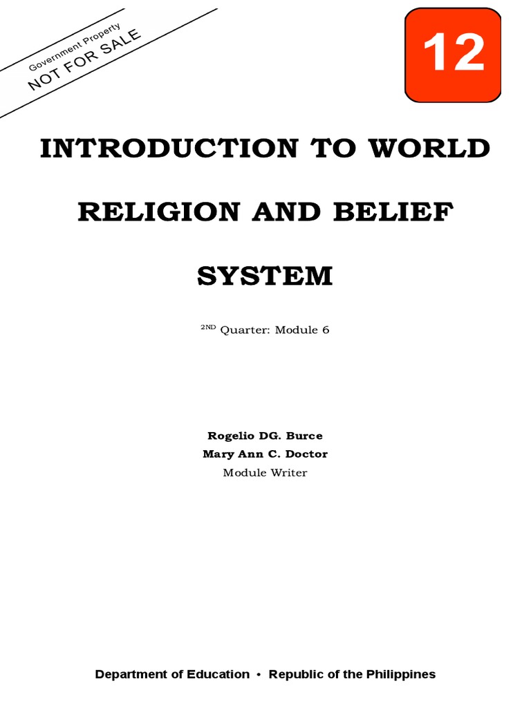 ADM QTR 2 Module 6 INTRO TO WORLD RELIGION | PDF | Shinto | Religious ...