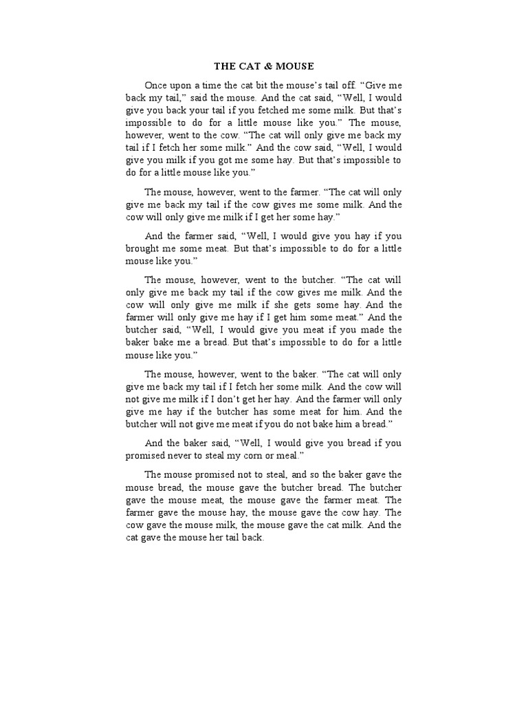 The Cat & Mouse | PDF