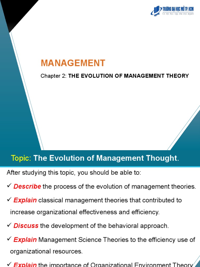 Management: Chapter 2: The Evolution of Management Theory | PDF ...