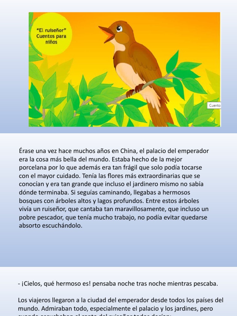 EL RUISEÑOR Y EL EMPERADOR | PDF