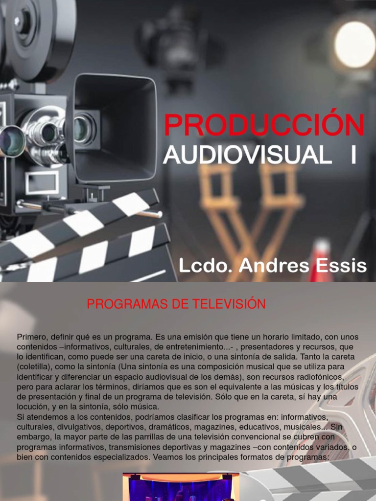 Tipos de Programas de TV | PDF | Entretenimiento