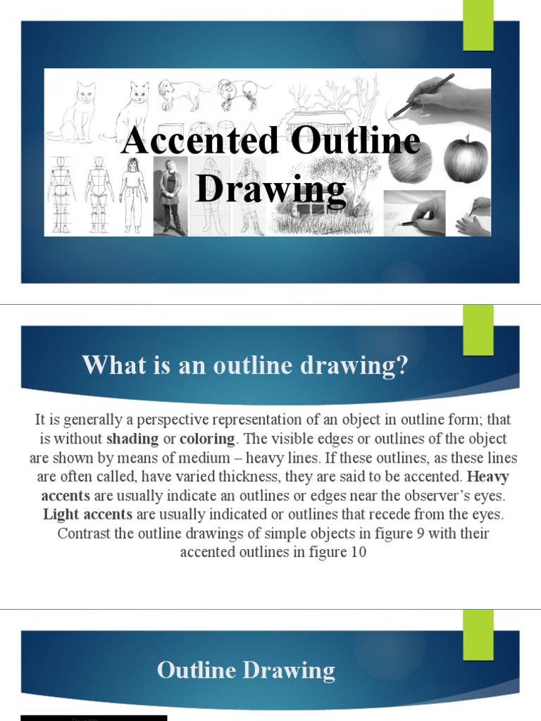Accented Outline Drawing | PDF | Drawing | Vision