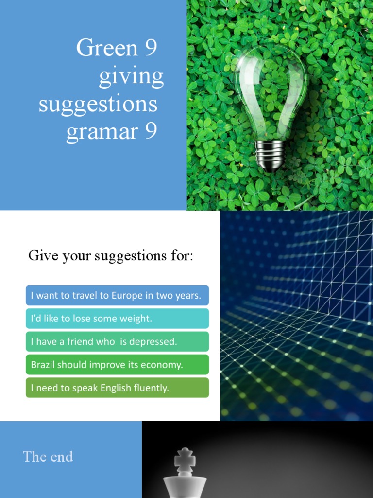 Interchange 3 5th Ed Unit 9 Giving Suggestions | PDF