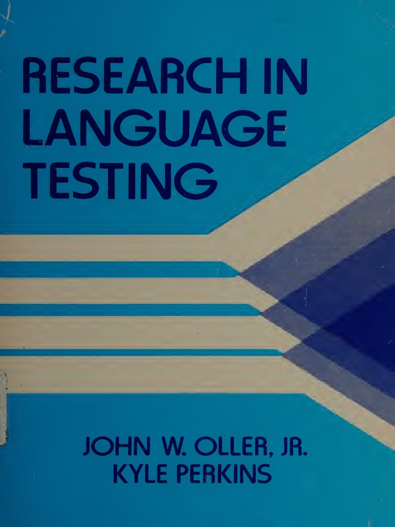 Search I Anguage Testing: John W. Oller, Jr. Kyle Perkins | PDF ...