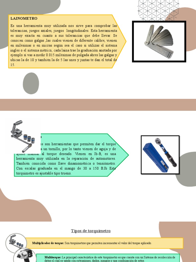 Instrumentos de medición de precisión: descripción y uso del lainómetro ...