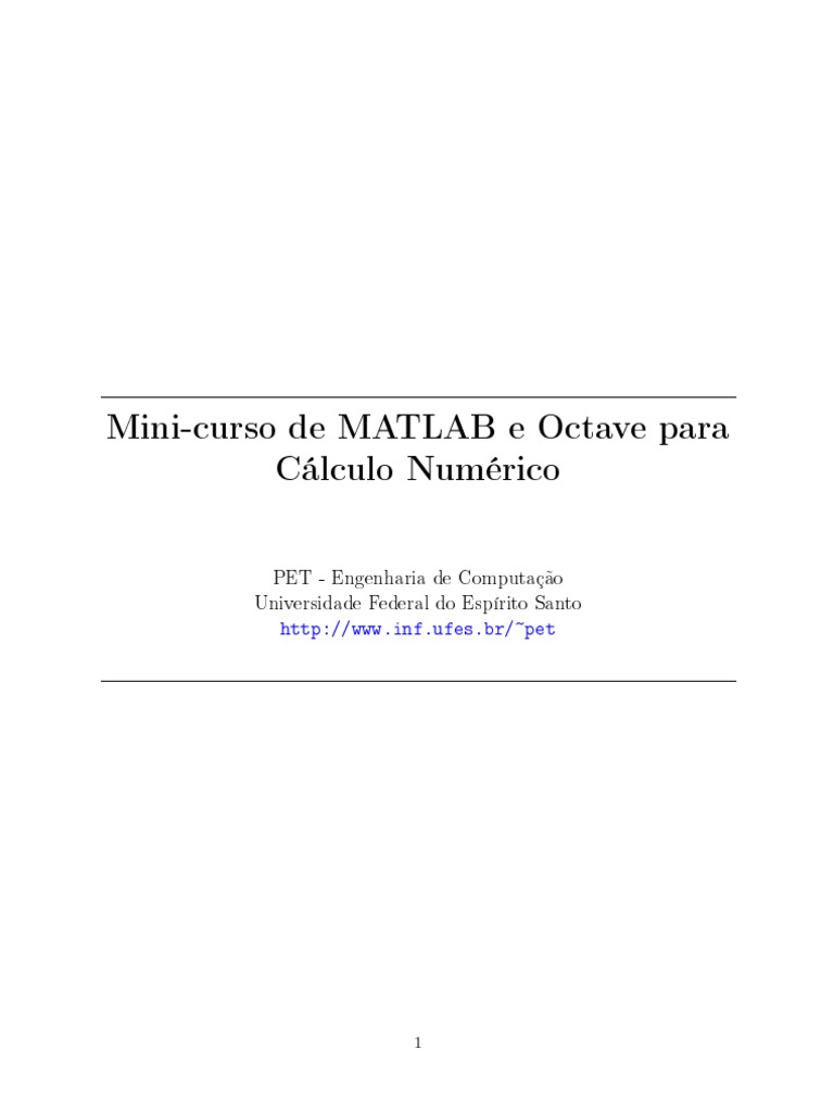 Matlab Octave | PDF
