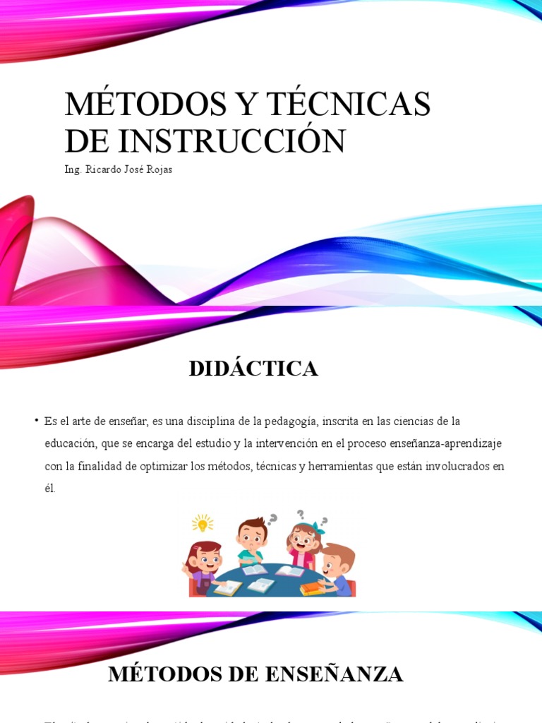 Métodos y Técnicas de Instrucción | PDF | Aprendizaje | Psicología Educacional