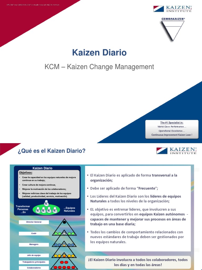 Kaizen Diario | PDF | Ciencia de sistemas | Producción y fabricación
