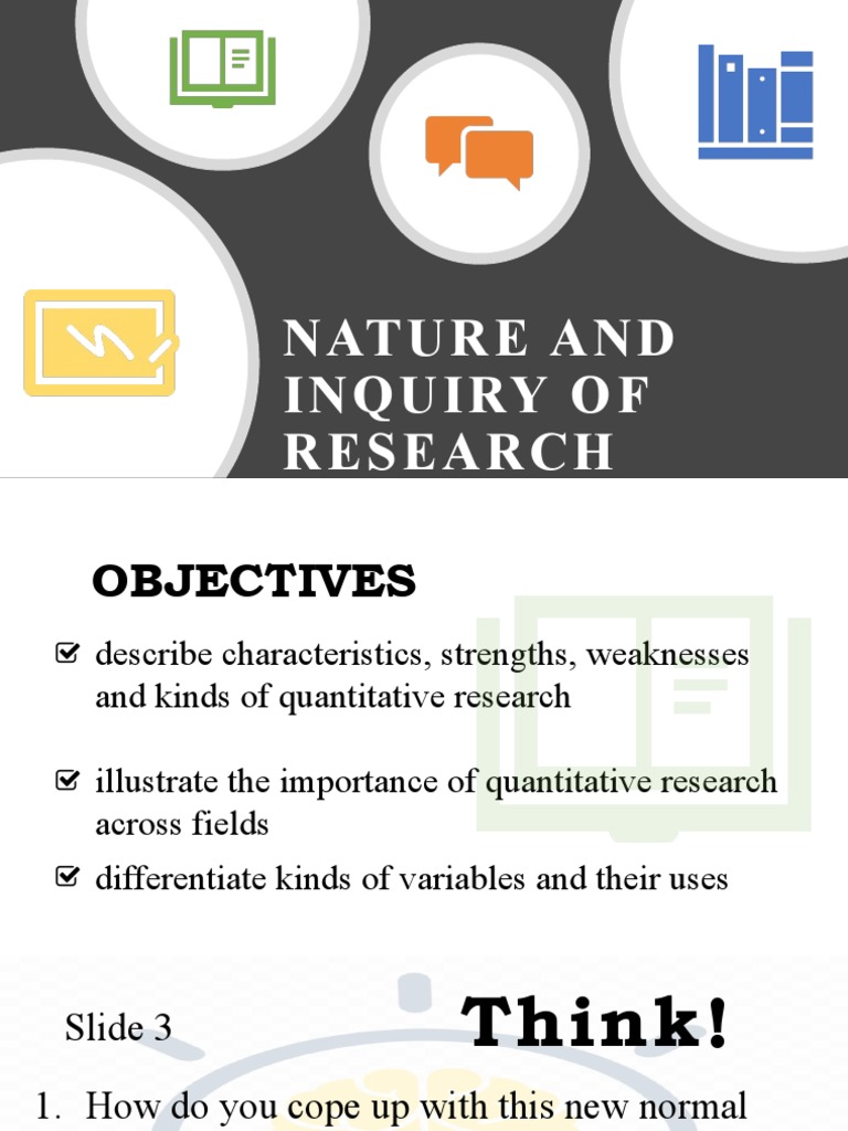 PR2:Nature and Inquiry of Research | PDF | Quantitative Research ...