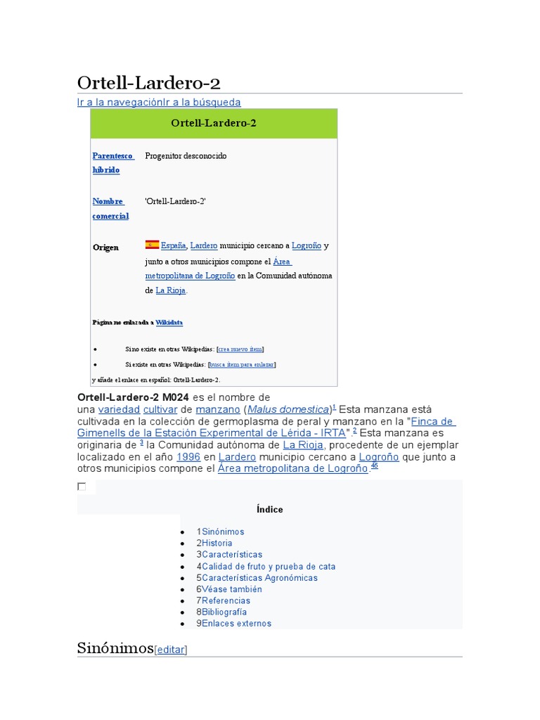 Ortell | PDF | Wikipedia | manzana