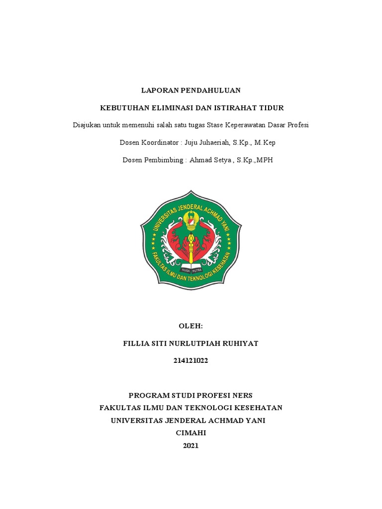 Laporan Pendahuluan KDP | PDF