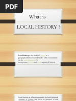 Local & Oral History: Preliminary Information | PDF | Oral History ...