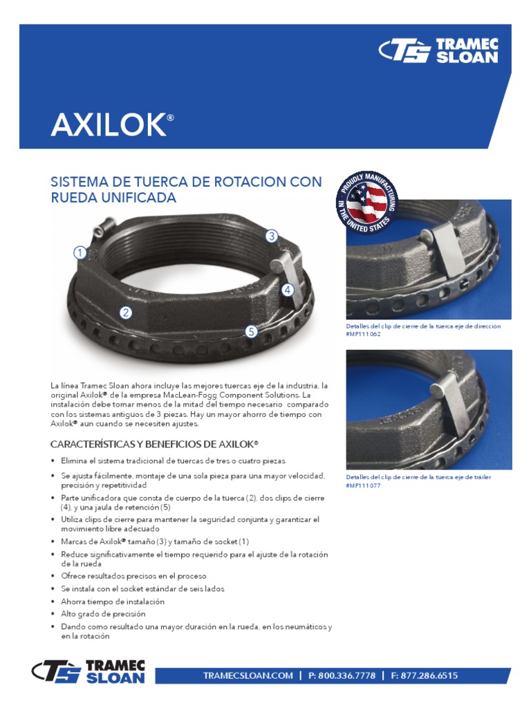 Axilok Espanol | PDF | Eje | Máquinas rotativas