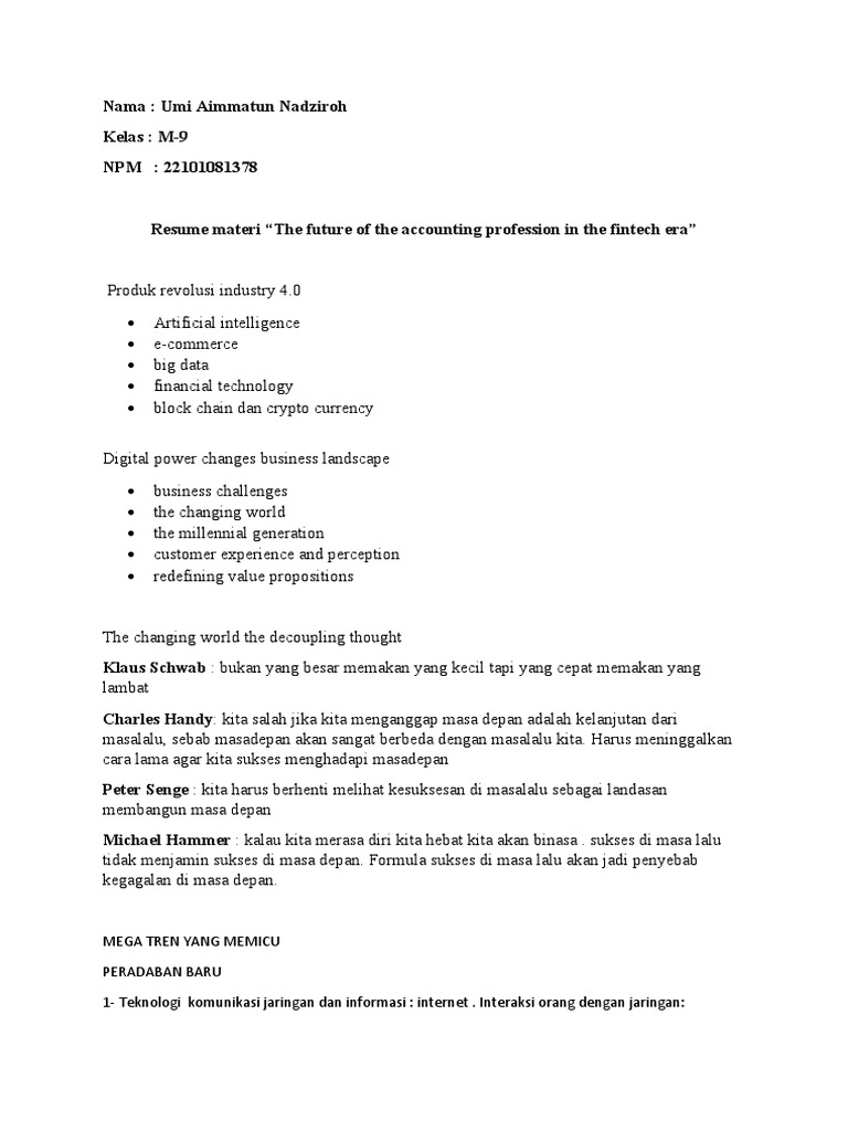 Resume Materi Webinar Accounting | PDF