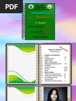 Sample Portfolio in Math | PDF