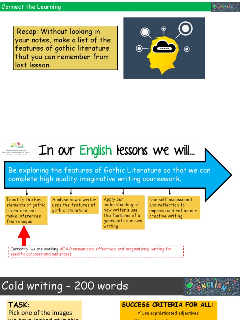Key Features of Gothic Literature | PDF | Gothic Fiction | Writers