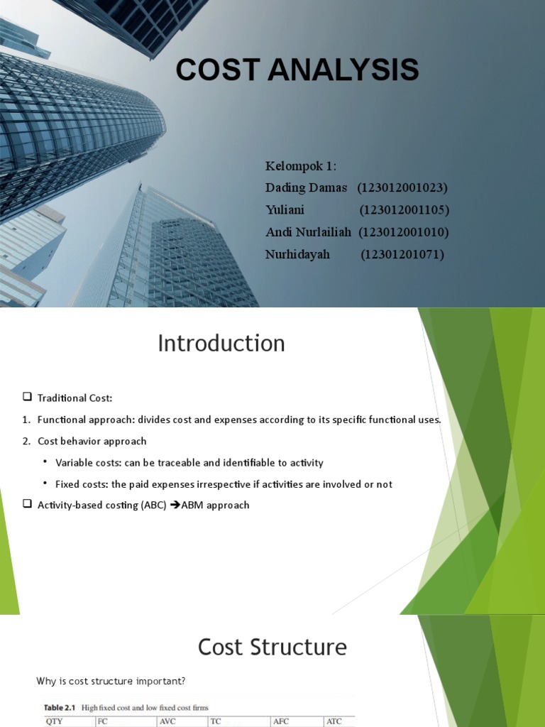 Cost Analysis (Kelompok 1) | PDF | Strategic Management | Marketing ...