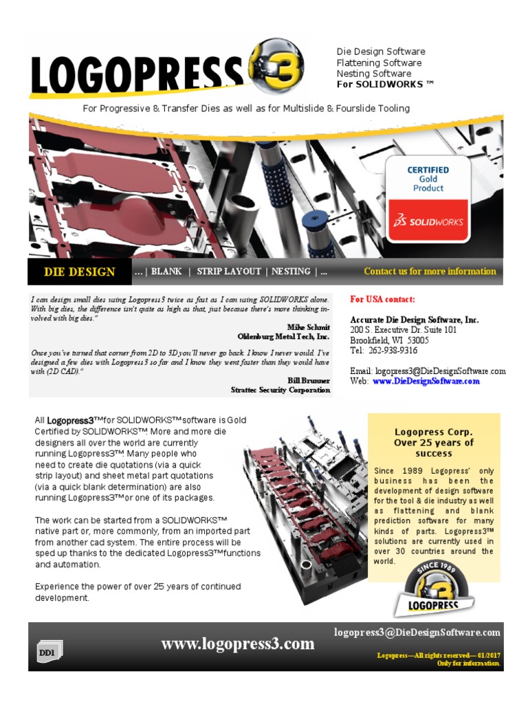 Die Design: Design - Blank - Strip Layout - Nesting - .. | PDF ...