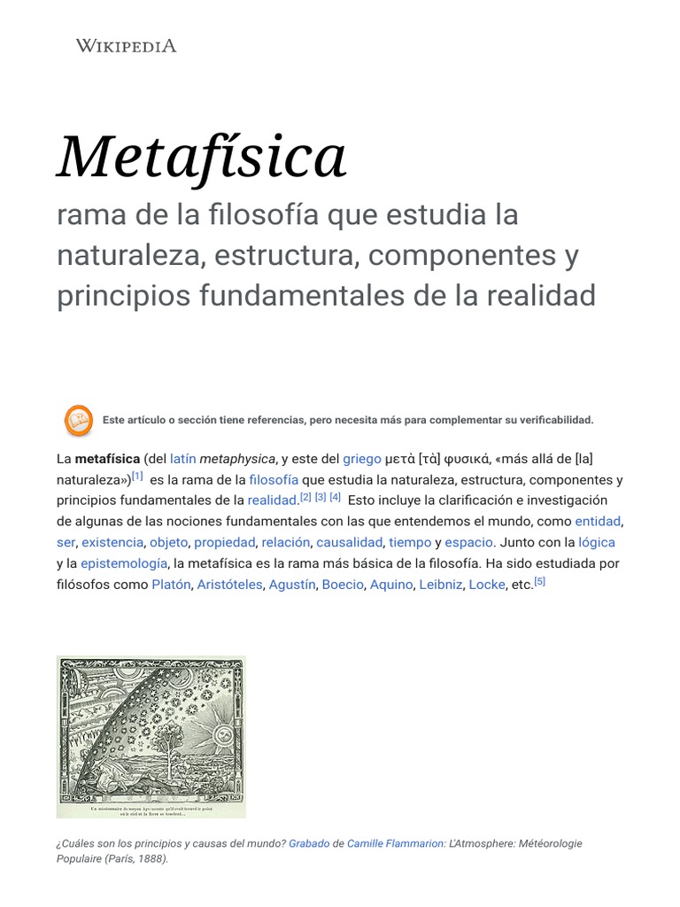 Metafísica - | PDF | Metafísica | Teoría de sustancias