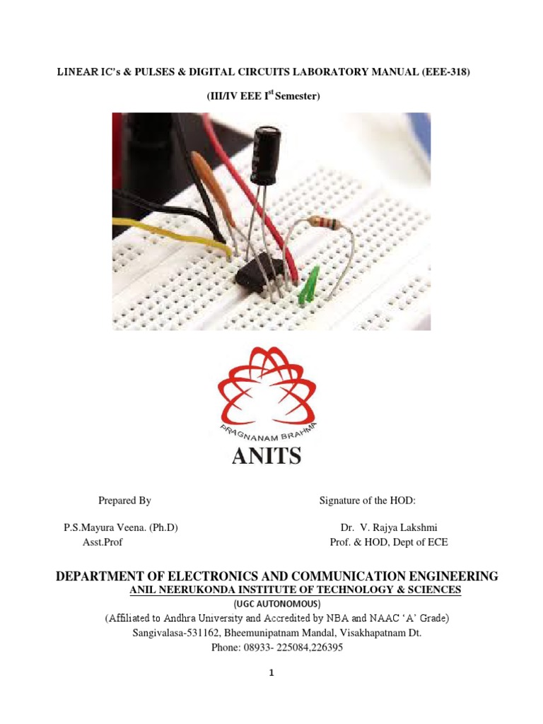 Lic Lab Manual | PDF | Amplifier | Operational Amplifier