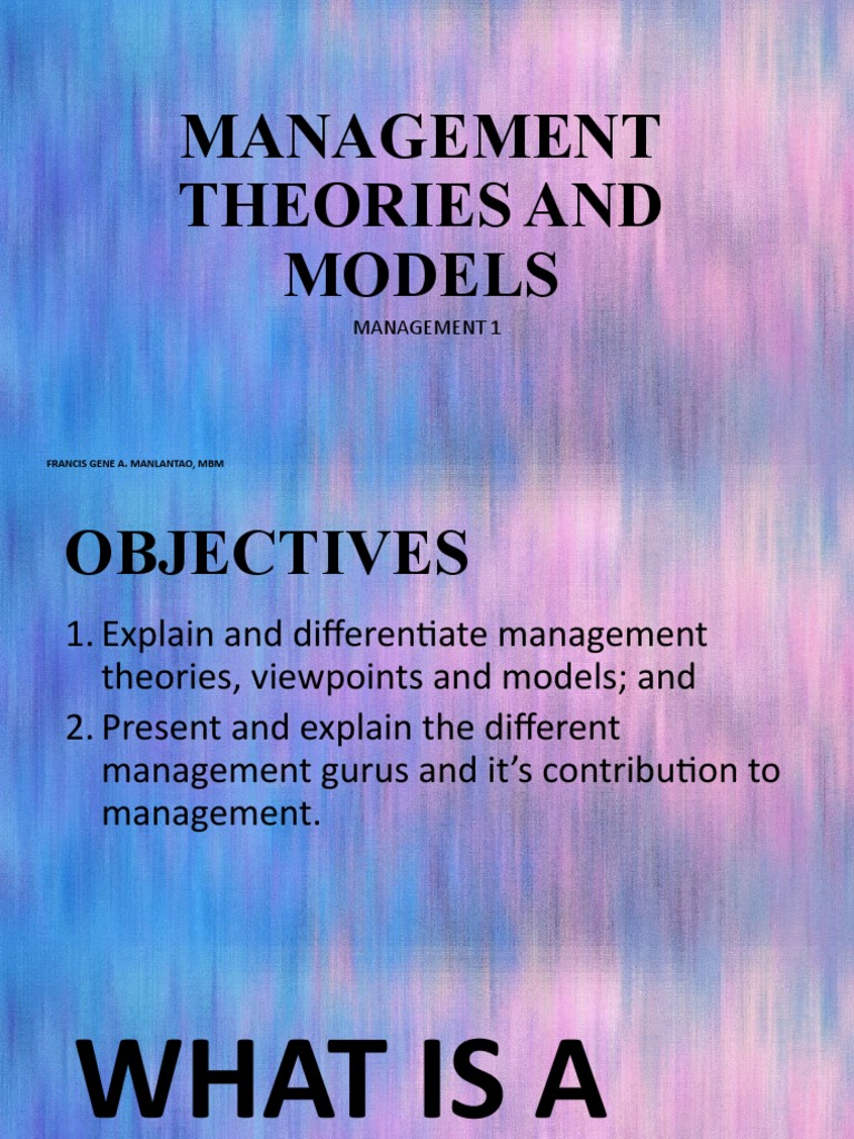 Overview of Management Theories | PDF | Motivational | Motivation