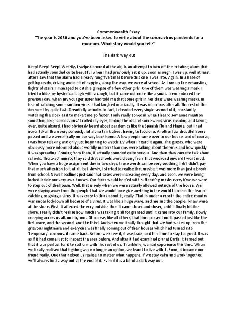 Commonwealth Essay - Manaal Kamran | PDF