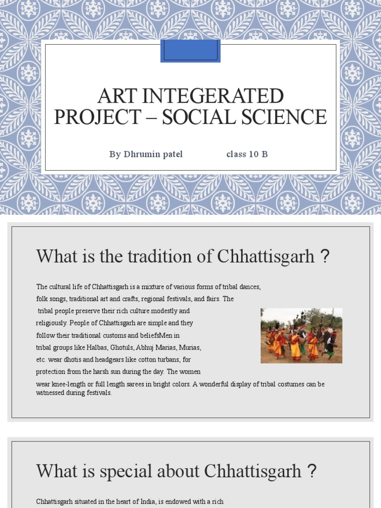 Art Integerated Project - Social Science: by Dhrumin Patel Class 10 B ...