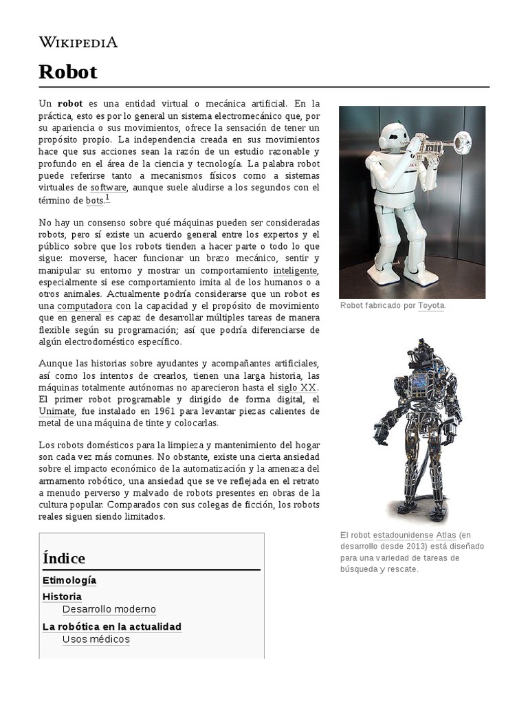 Robot | PDF | Robot | Robótica