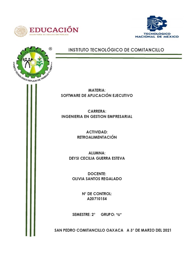 Instituto Tecnológico de Comitancillo | PDF | Hardware de la ...