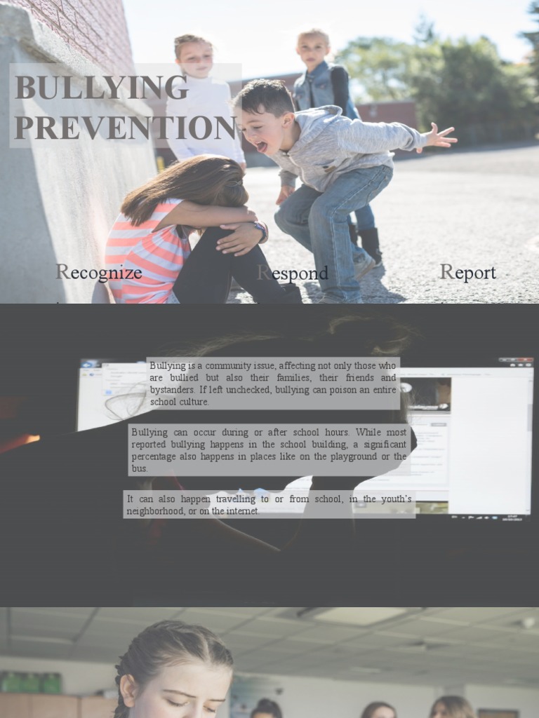 Bullying Prevention: Ecognize - Espond - Eport | PDF | Bullying | Human ...