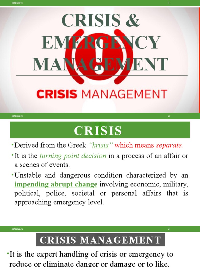 Crisis Management | PDF | Hostage | Negotiation