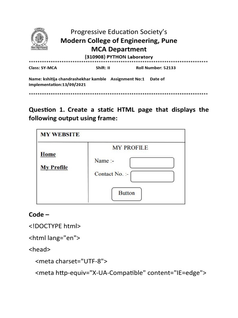 Wt 1 Assignment Pdf Motor Vehicle Car