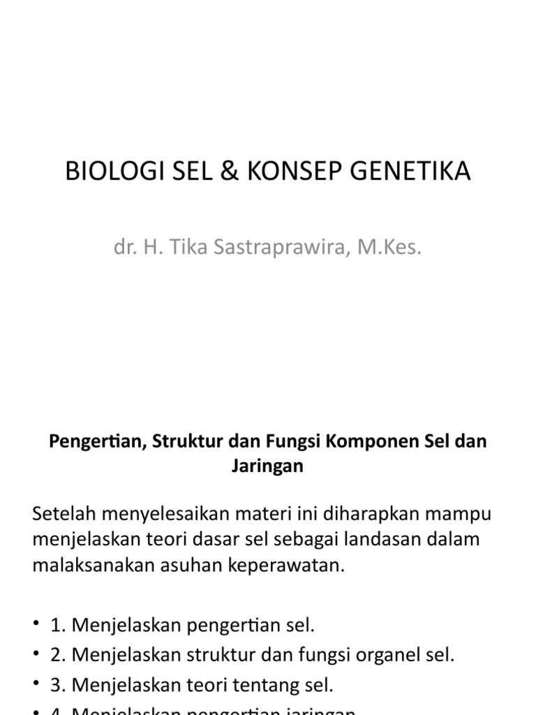 TEORI SEL DAN STRUKTUR | PDF