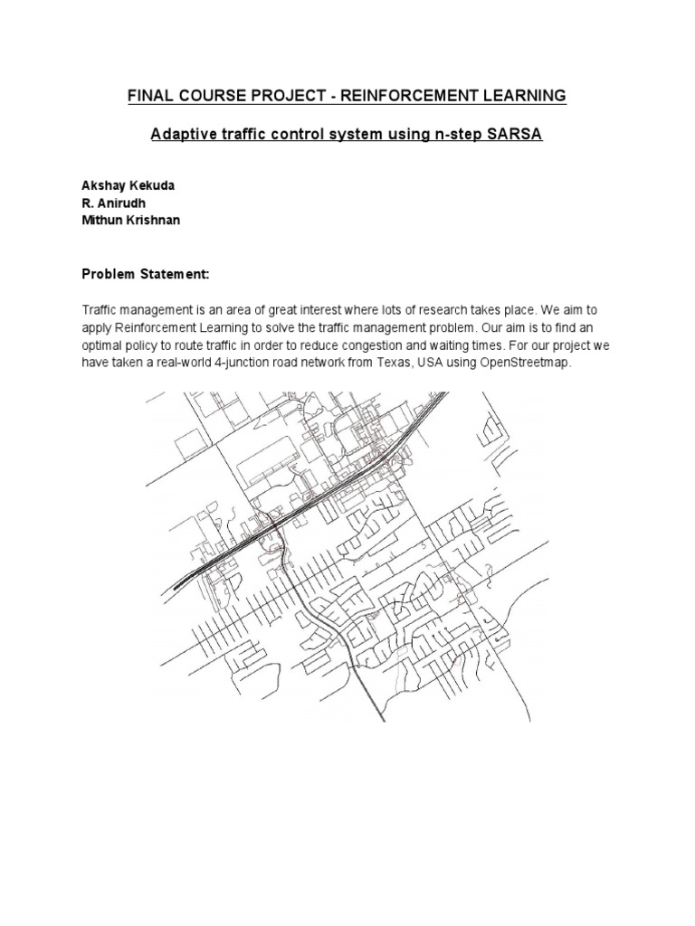 Final Course Project - Reinforcement Learning Adaptive Traffic Control ...