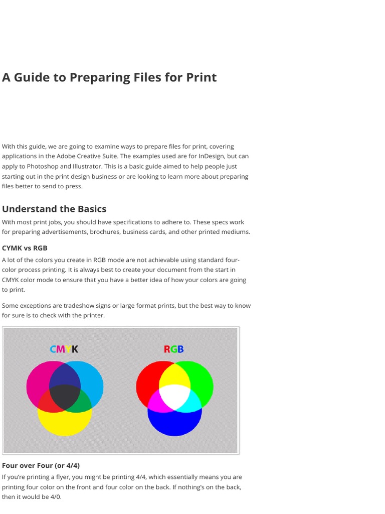A Guide To Preparing Files For Print | PDF | Adobe Photoshop | Adobe ...