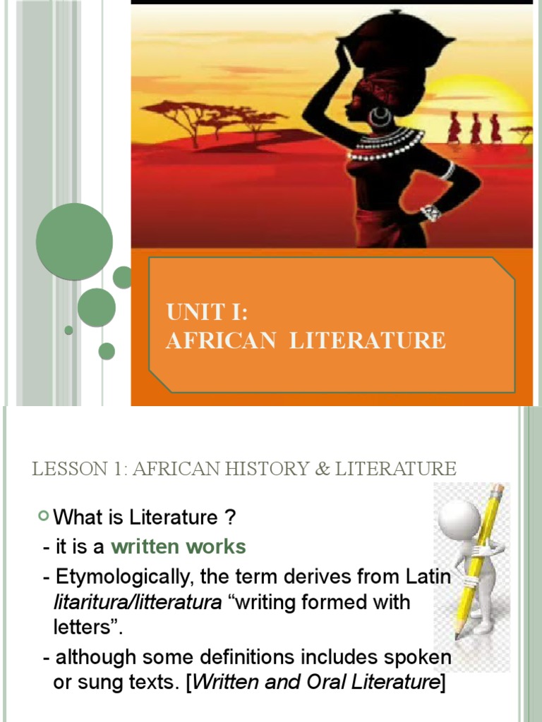 Unit I: African Literature | PDF | Irony | Idiom