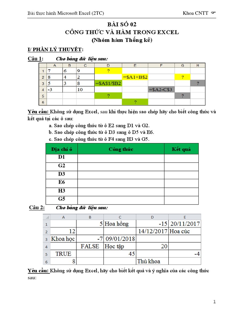 Bai Tap Thuc Hanh Buoi 2 - 2 | PDF