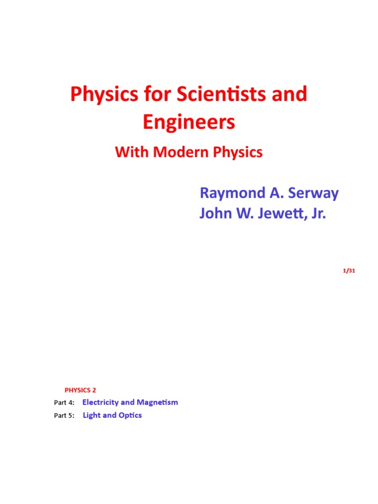 Physics For Scientists and Engineers | PDF | Magnetism | Spin (Physics)