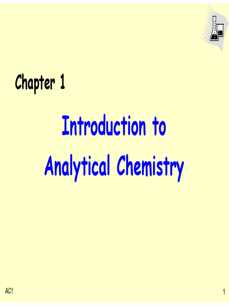 Introduction To Analytical Chemistry | PDF | Chemistry | Titration