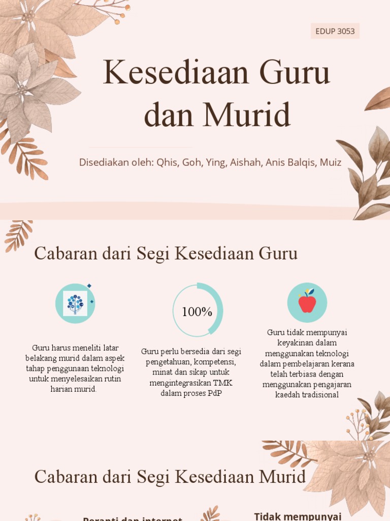 Tutorial Edup 3053 - Kump1&2 | PDF