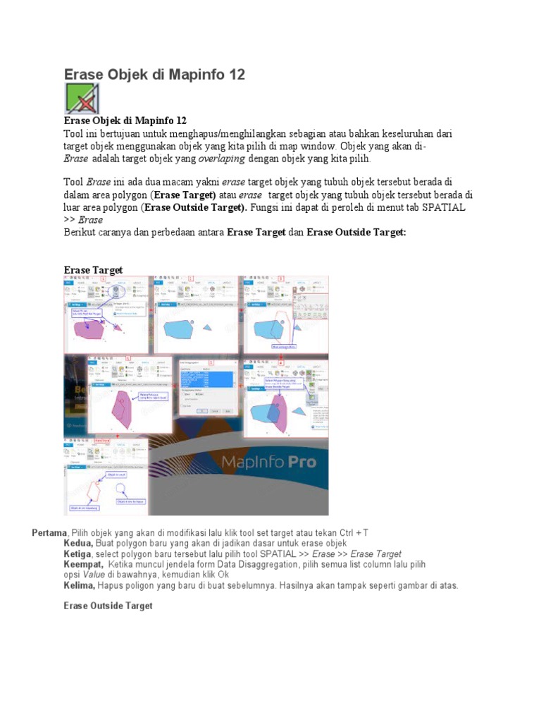 Mapinfo - Erase Outside | PDF