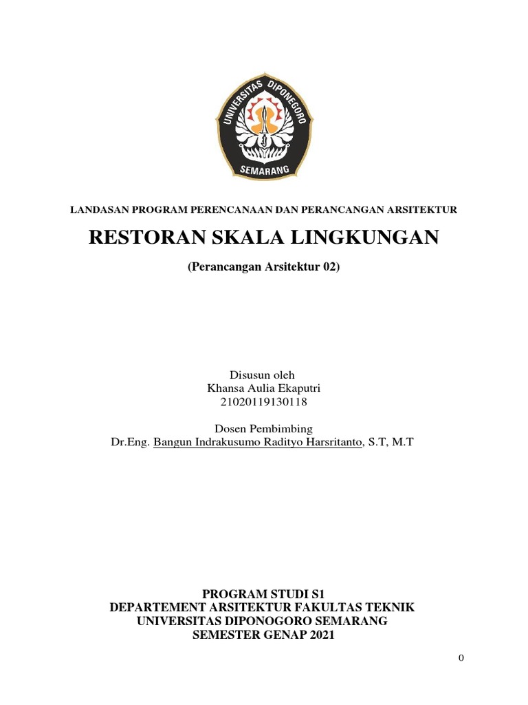 LP3A Bangunan Restoran Sushi | PDF