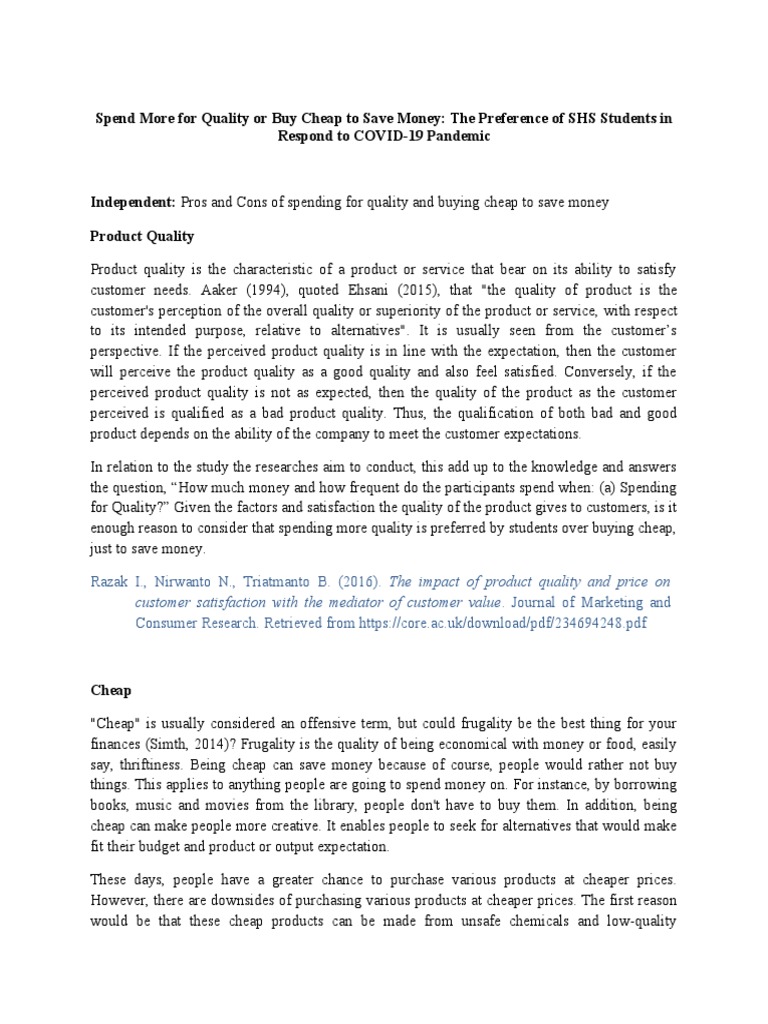 Topic 1 - RRL | PDF | Behavior | Consumer Behaviour