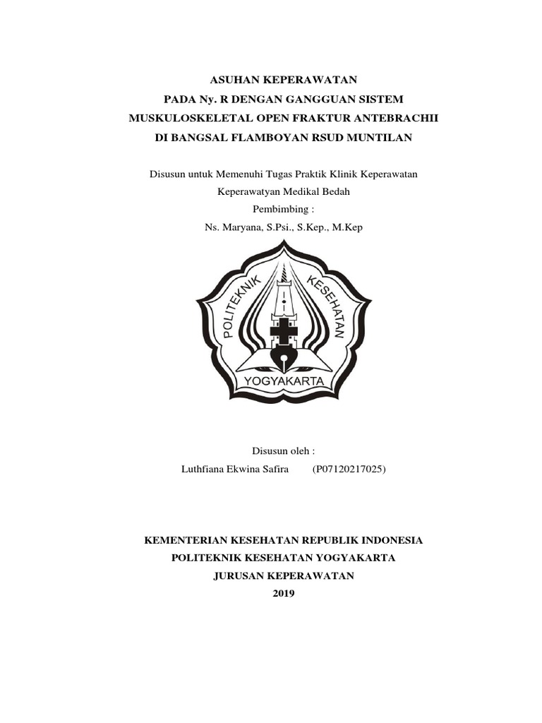 Asuhan Keperawatan Open Fraktur Antebrachii | PDF