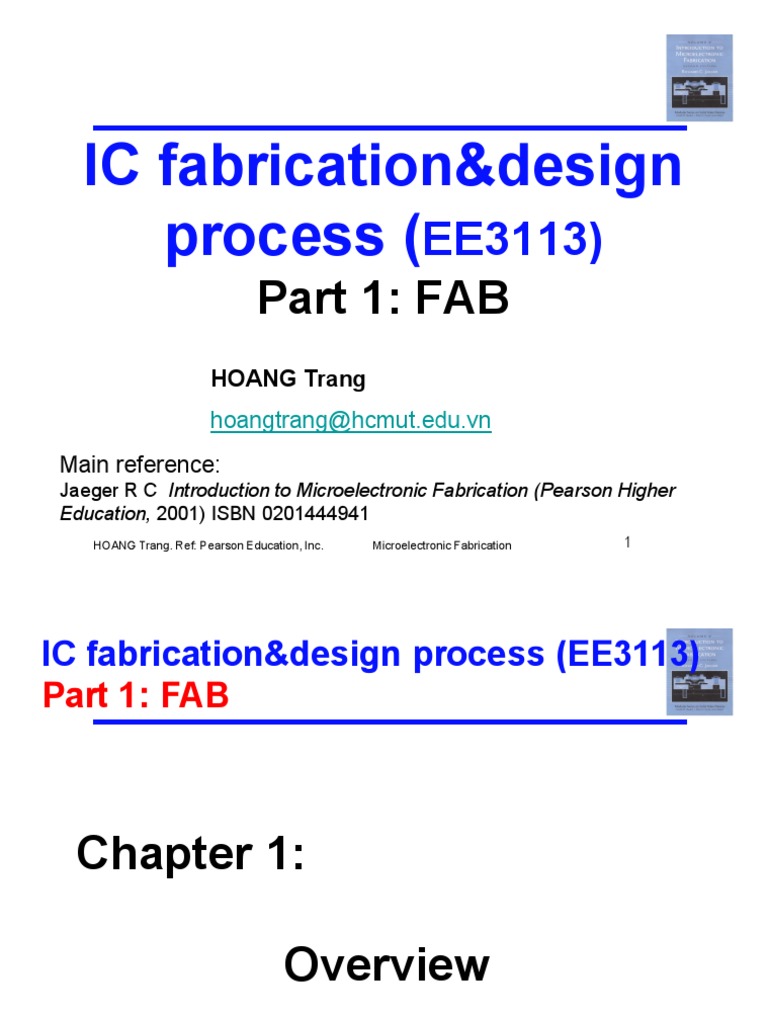 IC Fabrication&design Process (: Part 1: FAB Part 1: FAB | PDF | Mosfet ...