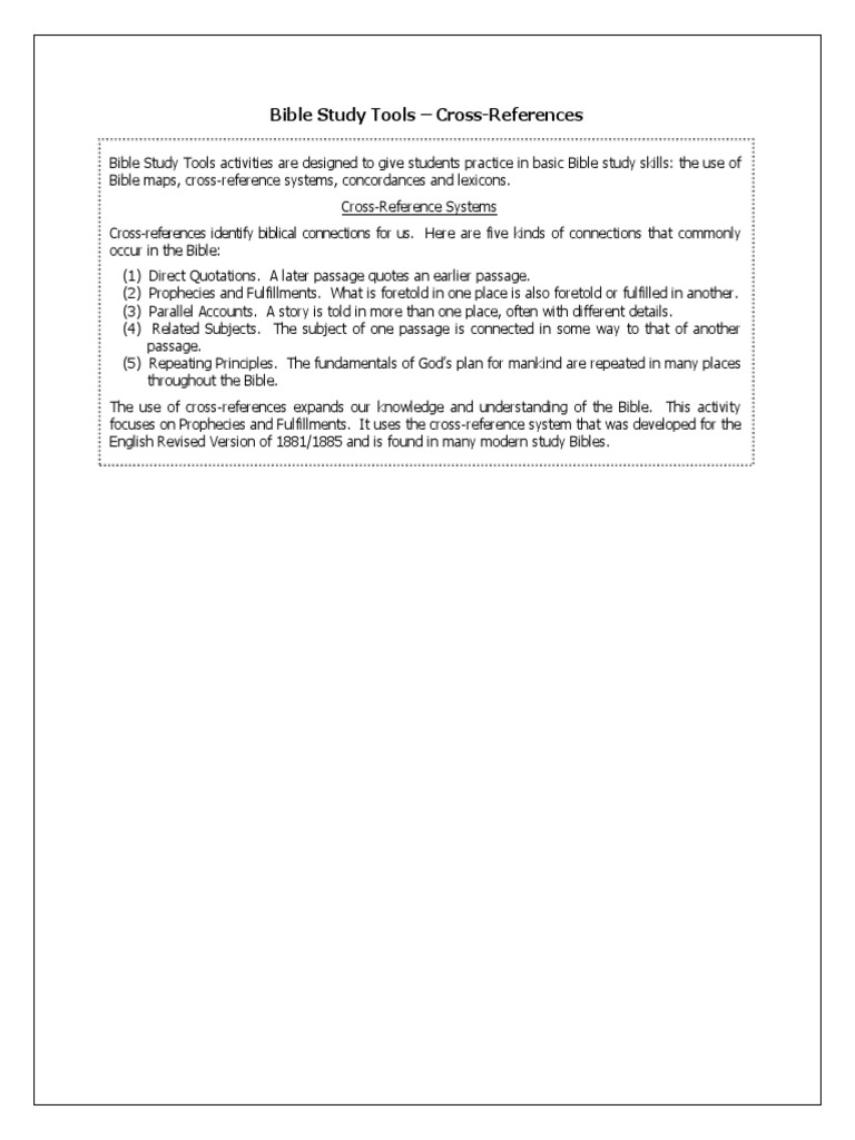 Understanding Bible Cross-References | PDF | Prophecy | Jesus