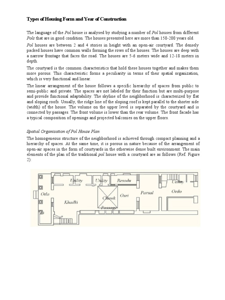 Pol House Types and Spatial Design | PDF | Room | Kitchen
