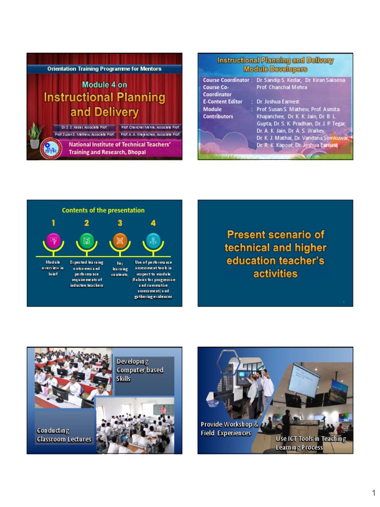 Module 4 Instructional Planning - Delivery | PDF | Curriculum | Learning