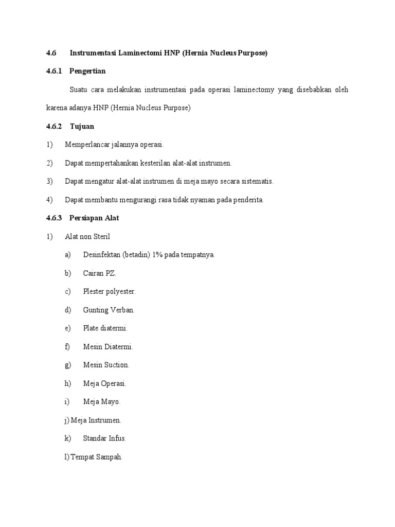 Laminectomy H N P | PDF